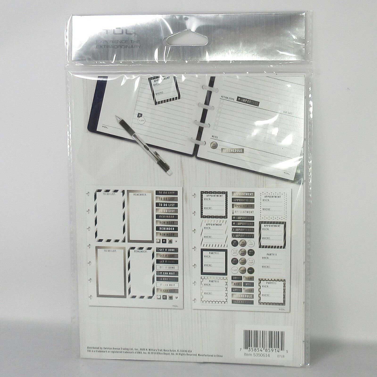 Tul Office Products All Purpose Stickers 4 Sheets 2 Designs Limited Edition