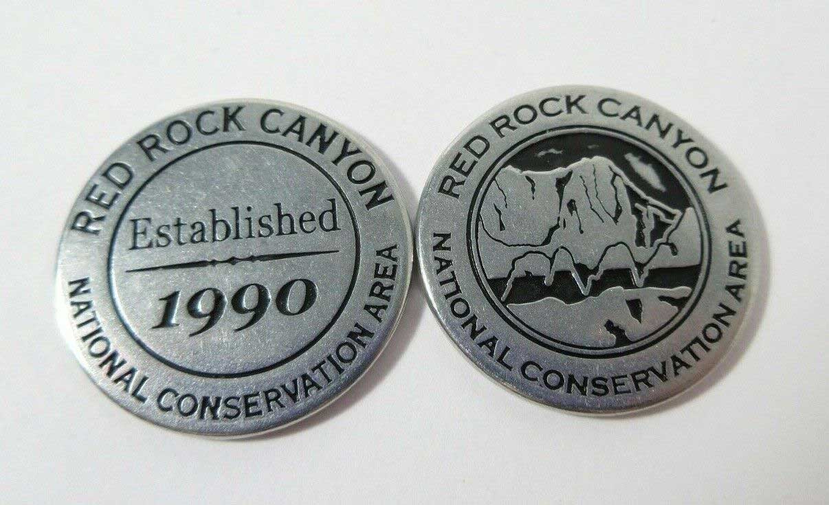 1 Red Rock Canyon Conservation Area National Park Est 1990 Souvenir Token