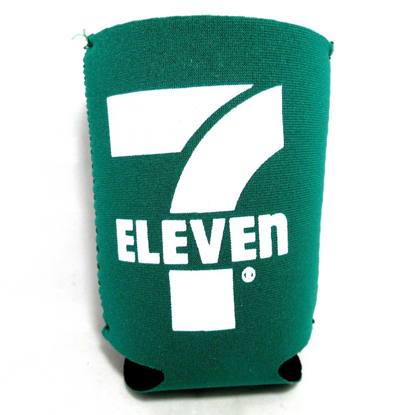 7 Eleven Advertisement koozie Beer Can Cooler Green Coosie Insulator