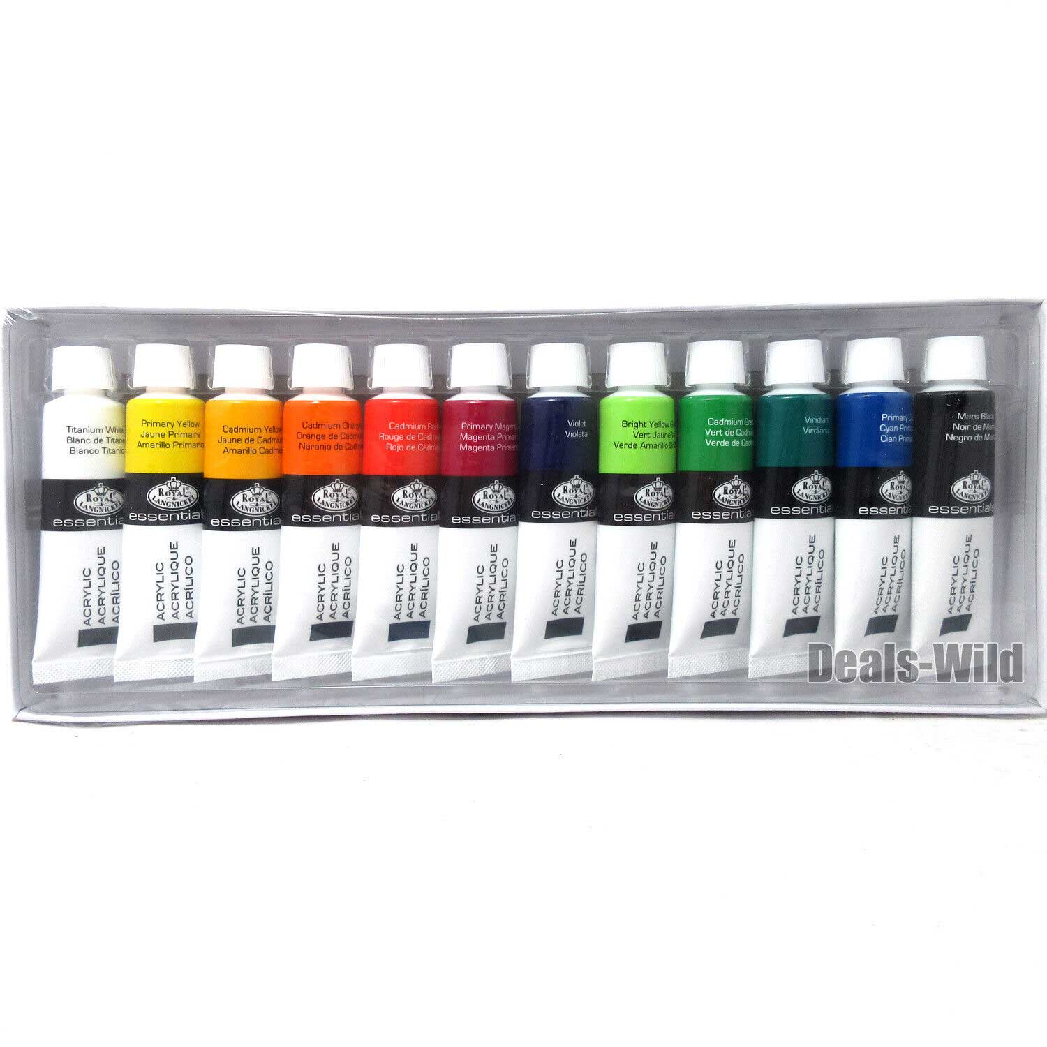 12 Piece Acrylic Paint Set Essential Artist Colors Royal & Langnickel | Sellers Outpost