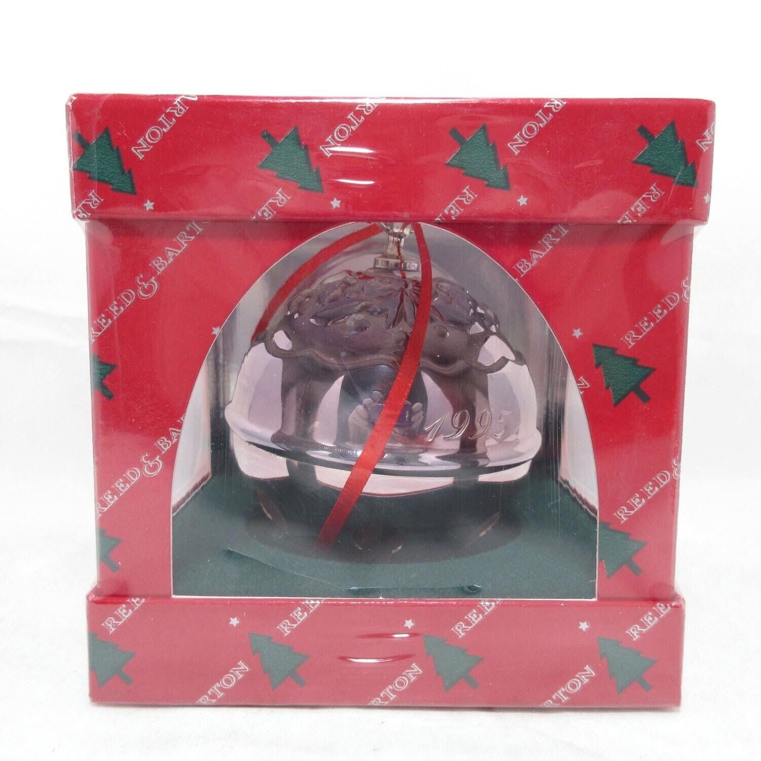 The 1995 Holly Bell by Reed & Barton Silver Plated Christmas Ornament ...